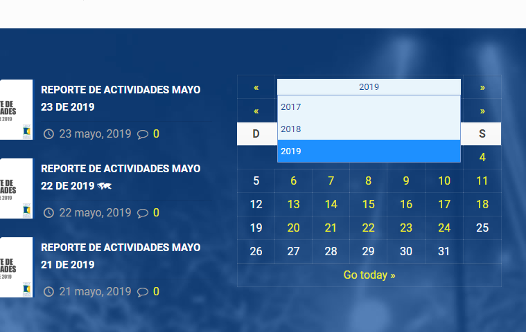 Plugin Calendar By Category Diurvan Consultores